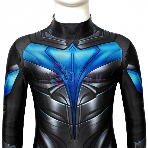 Kids Titans Nightwing Printed Cosplay Costumes | MIKU Cosplay
